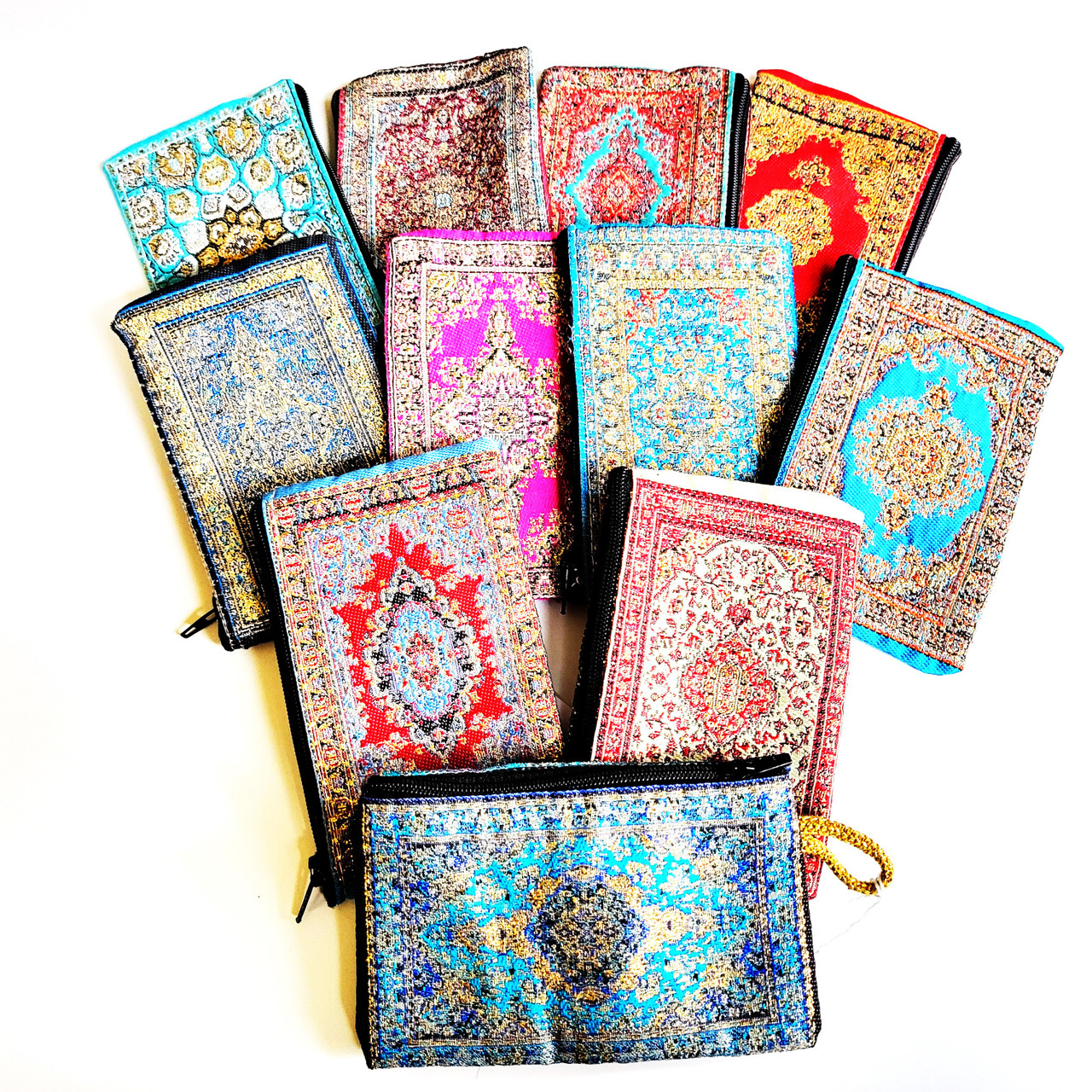 Assorted Colors Turkish Rug Inspired Mini Coin Purse from Turkey - The ...