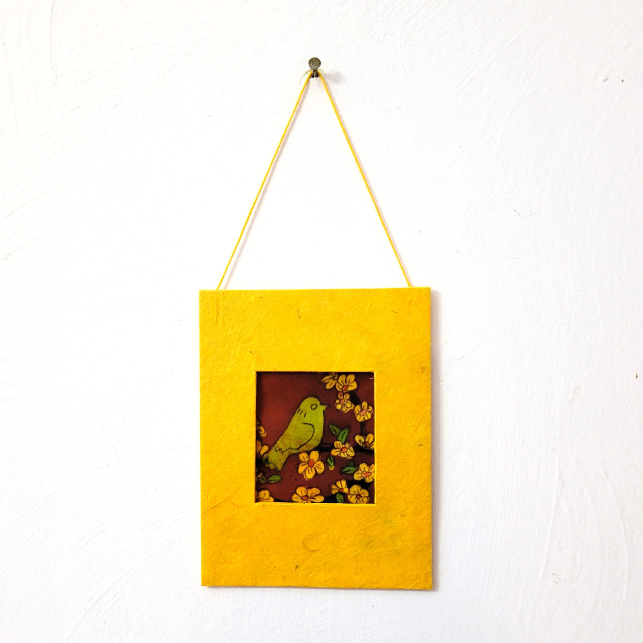 Canary Batik Miniature Hanging Ornament from Nepal - The Silk Road Fair ...