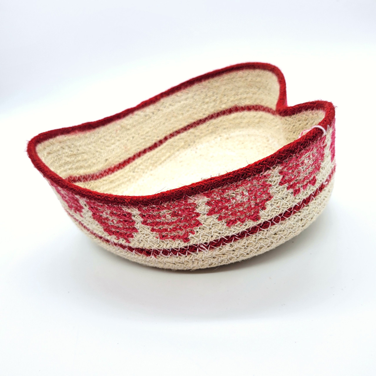 Heart Shaped Jute Basket from Bangladesh - The Silk Road Fair Trade Market