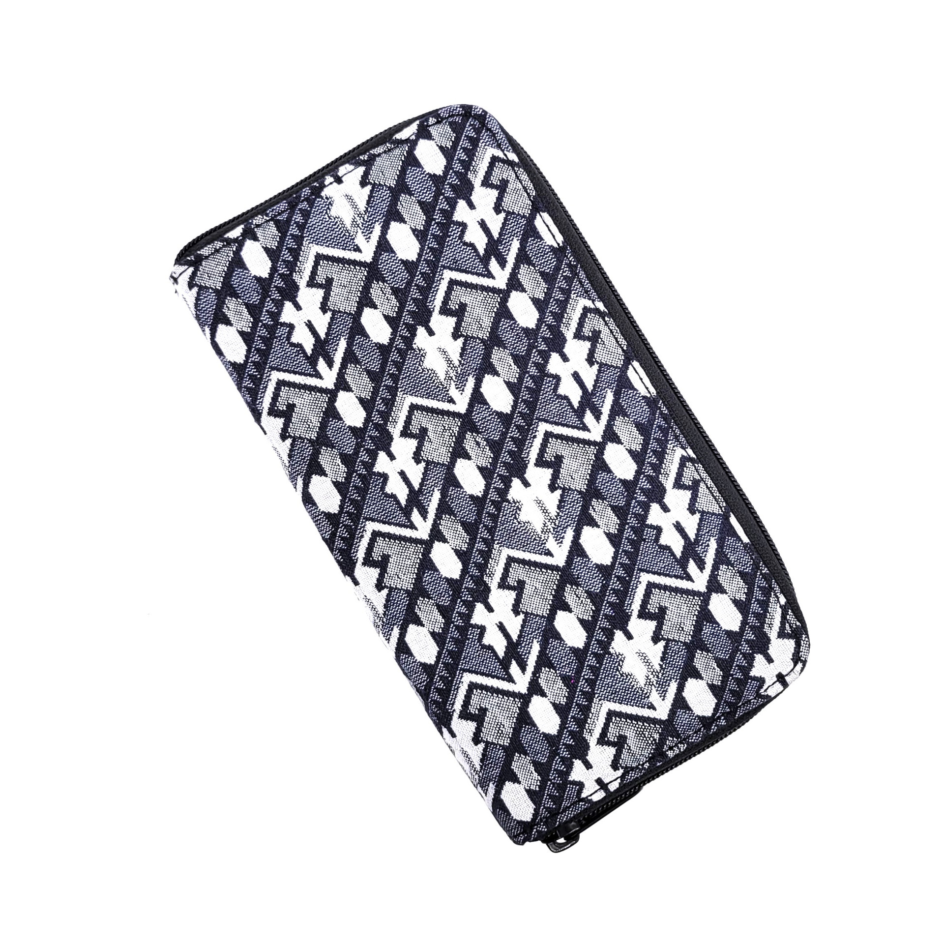 Multicolor Dhaka Woven Fabric Zip Close Clutch Wallet from Nepal - The ...
