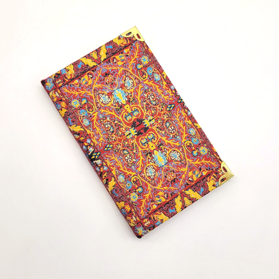 Cream Multicolor Turkish Rug Inspired Journal from Turkey - The Silk ...