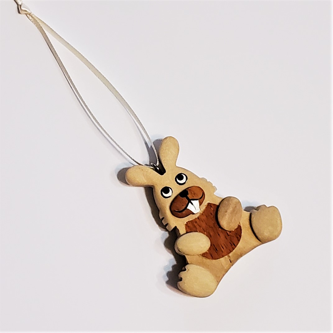 Bunny Rabbit Tree Ornament from Bali - The Silk Road Fair Trade Market