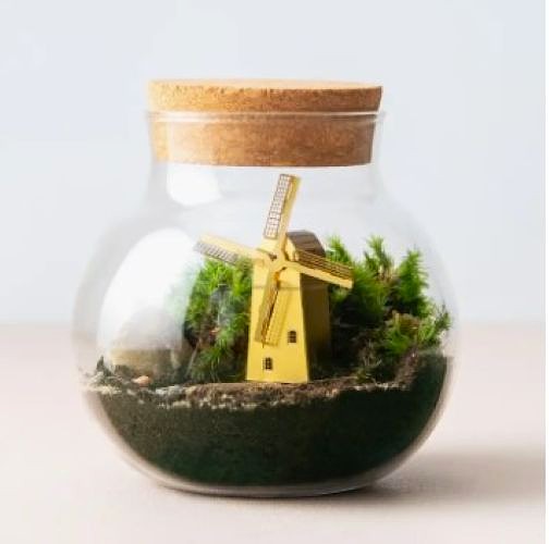 Mini Model Brass Windmill from China - The Silk Road Fair Trade Market