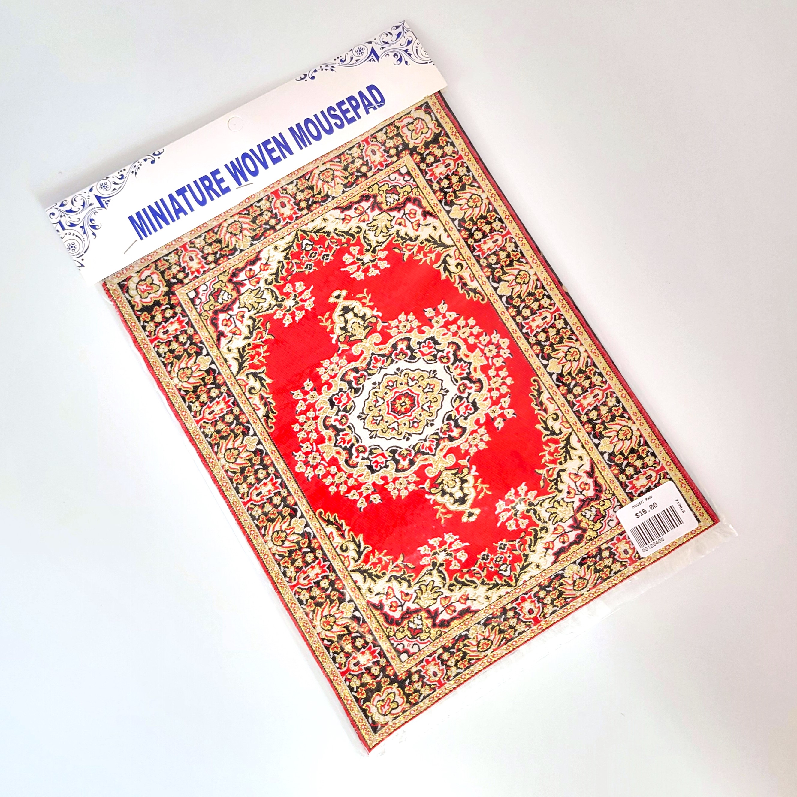 Red Medallion Turkish Rug Inspired Mouse Pad from Turkey - The Silk ...