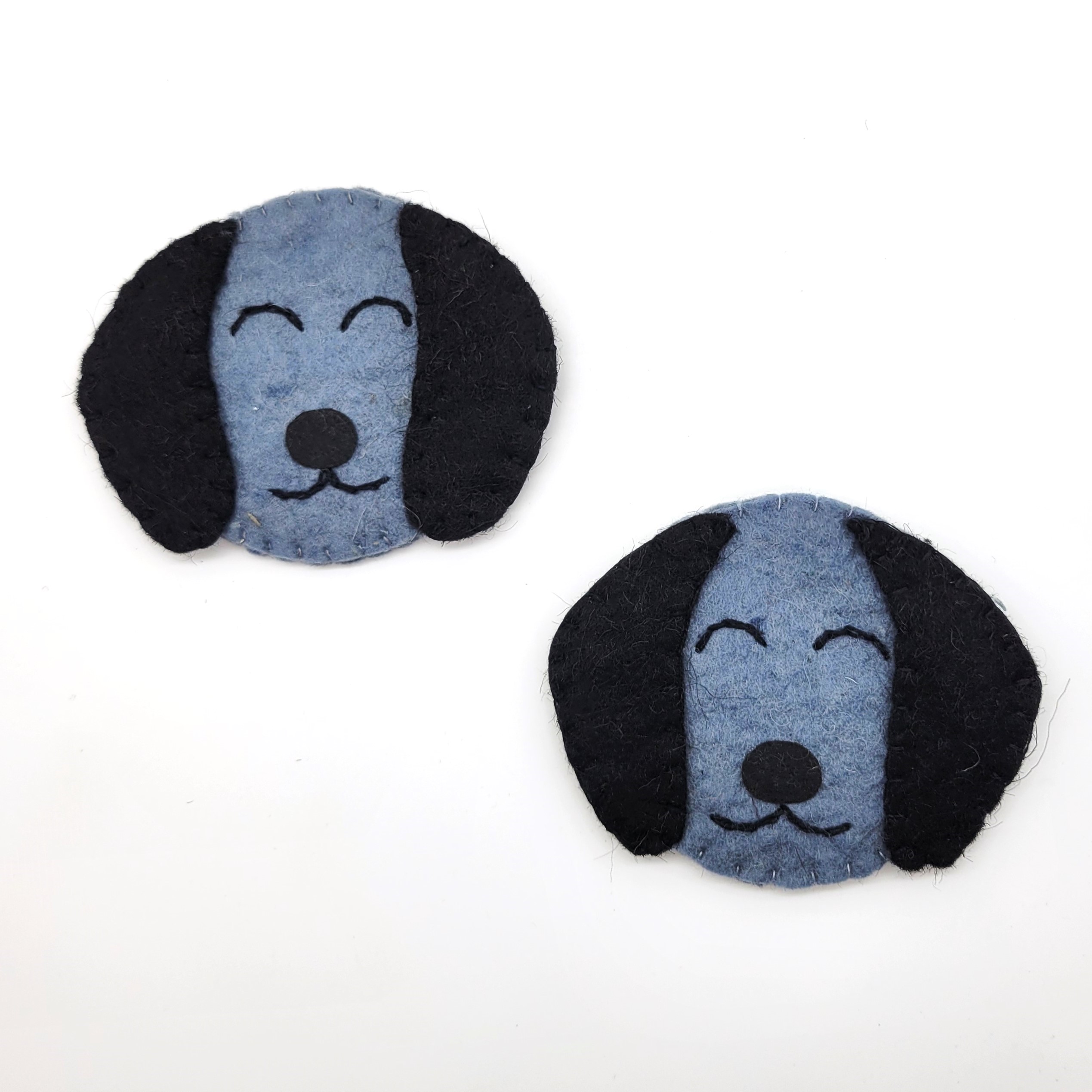 Grey Dog Felted Wool Drink Coaster from Kyrgyzstan - The Silk Road Fair ...