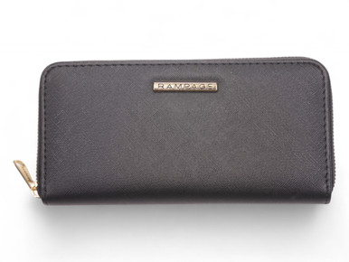 Rampage Black Zip Wallet - Fabco Shoes