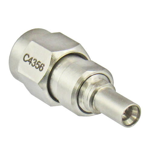 C4356 MiniSMP Male to SMA Male Adapter