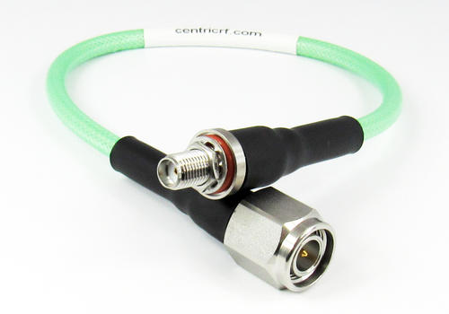 C5259-143-XX Custom SMA/Female Bulkhead to TNC/Male Cable Assembly w ...