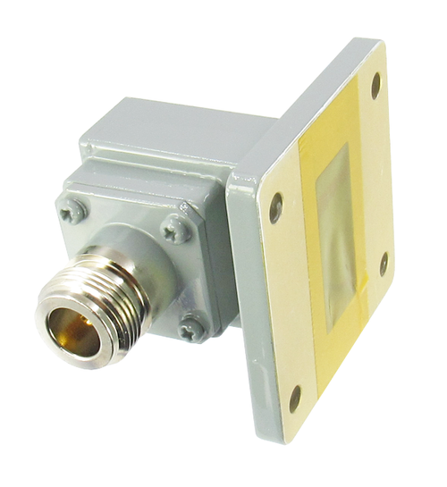 CWR112NB WR112 to TYPE N Female Waveguide Coax Adapter. 7.05-10 ghz