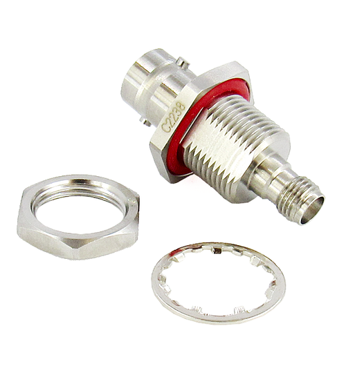 C2239 SMA to BNC F/F Bulkhead Adapter