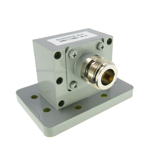 CWR112NG WR112 to TYPE N Female Waveguide Coax Adapter. 7.05-10 ghz