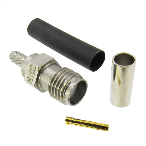CX3164 SMA Female Crimp/Solder Connector RG316DS