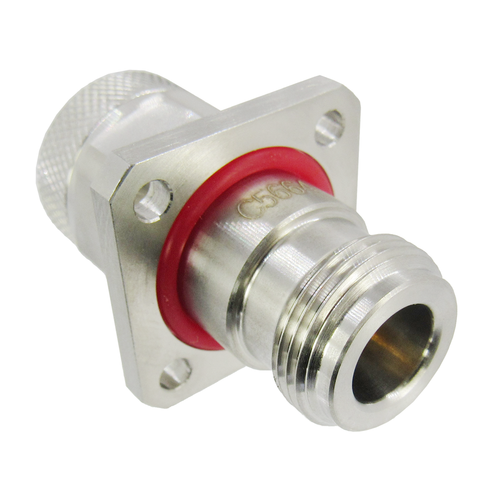 C5664 N Flange Adapter 18Ghz M/F VSWR 1.15 1" Flange S Steel