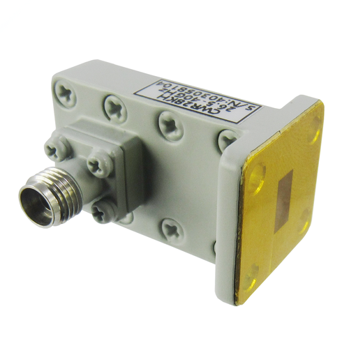 CWR28KH WR28 to 2.92mm WG to Coax 26.5-40Ghz VSWR 1.25 FBP320 Flange 20W