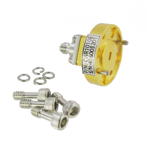 CWR1010E WR10 to 1.0mm Waveguide/Coax End Launch Adapter 75-110Ghz