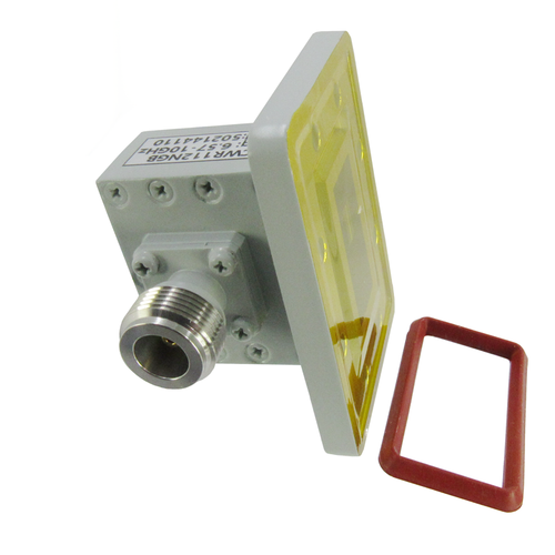CWR112NGB WR112 to TYPE N Female Waveguide Coax Adapter. 7.05-10 ghz