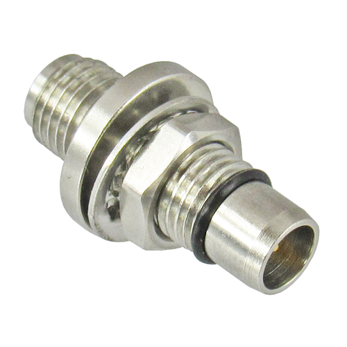 C9882B BMA Plug to SMA Female Bulkhead Adapter