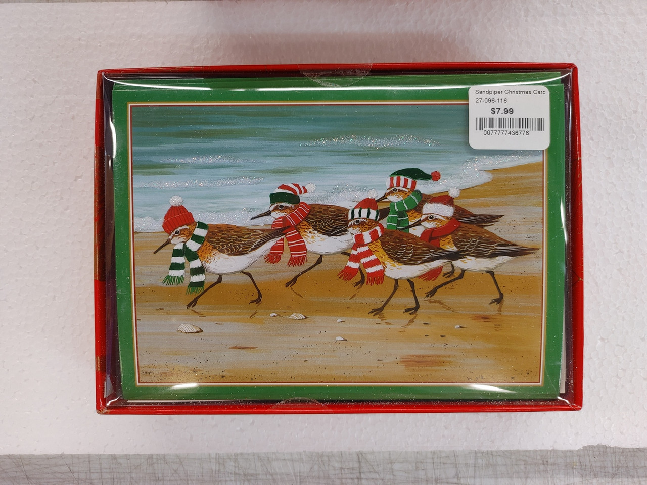 Sandpiper Christmas Cards 27-096-116 - Curious Cargo Home Decor