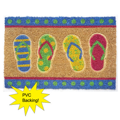 FLIP FLOP MAT 20033 - Curious Cargo Home Decor