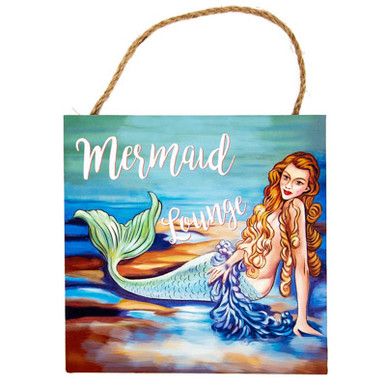 MERMAID LOUNGE SIGN - W-9531-105 - Curious Cargo Home Decor