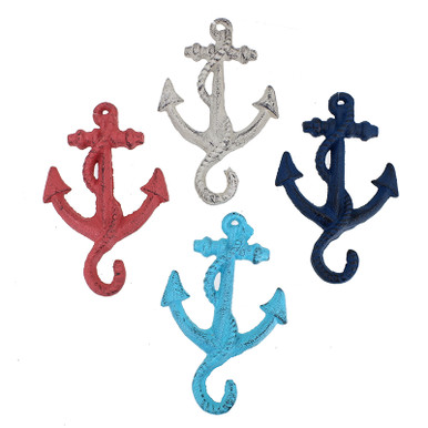 CAST ANCHOR W/ ROPE HOOK 71916-2 - Curious Cargo Home Decor