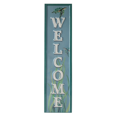 WELCOME TURTLE SIGN 72772-2 - Curious Cargo Home Decor