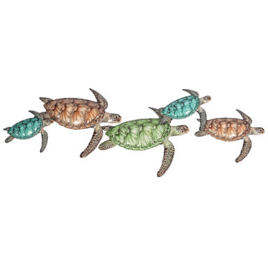 MTL W CLRFL TURTLES W-3573-105 - Curious Cargo Home Decor
