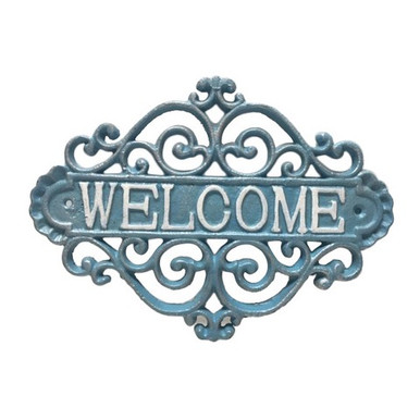 DECORATIVE WELCOME SIGN EDY79067-BLS-4 - Curious Cargo Home Decor