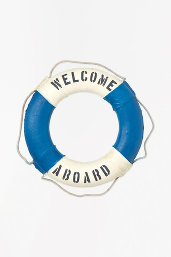 Welcome Aboard Preserver D1166-16 - Curious Cargo Home Decor