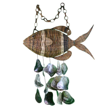 Fish/Shell Dangler 22974-2 - Curious Cargo Home Decor
