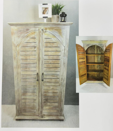 Lg armoire tan mda-17t-69 - Curious Cargo Home Decor