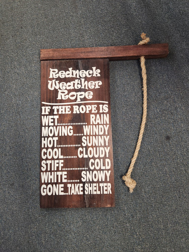 REDNECK WEATHER WH-1002-79 - Curious Cargo Home Decor