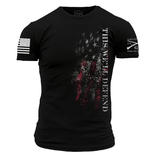 Grunt Style This We'll Defend Flag 2.0 - Black - Alquist Arms