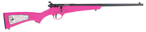Savage 13780 Rascal Youth 22 LR 1 16.10" Pink Blued Right Youth/Compact ...
