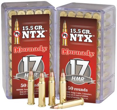 Hornady Varmint Express .17 HMR 15.5 Grain NTX Lead Free 50 Box ...