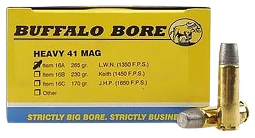Buffalo Bore Ammunition 16A20 Heavy Strictly Business 41 Rem Mag 265 gr ...