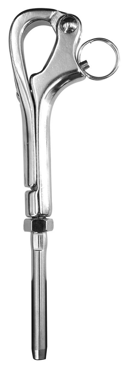Stainless Steel Pelican Hook And Swage Stud Terminal With Nut European ...