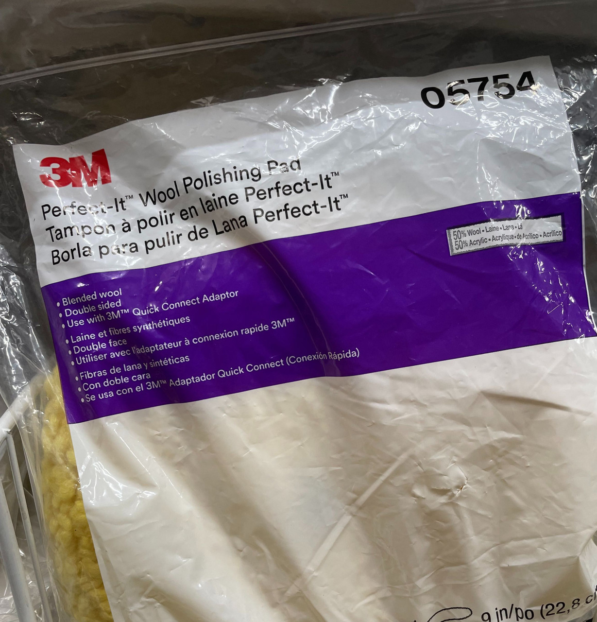 3M 05754 9" Poloshing Wool Pad Q/R