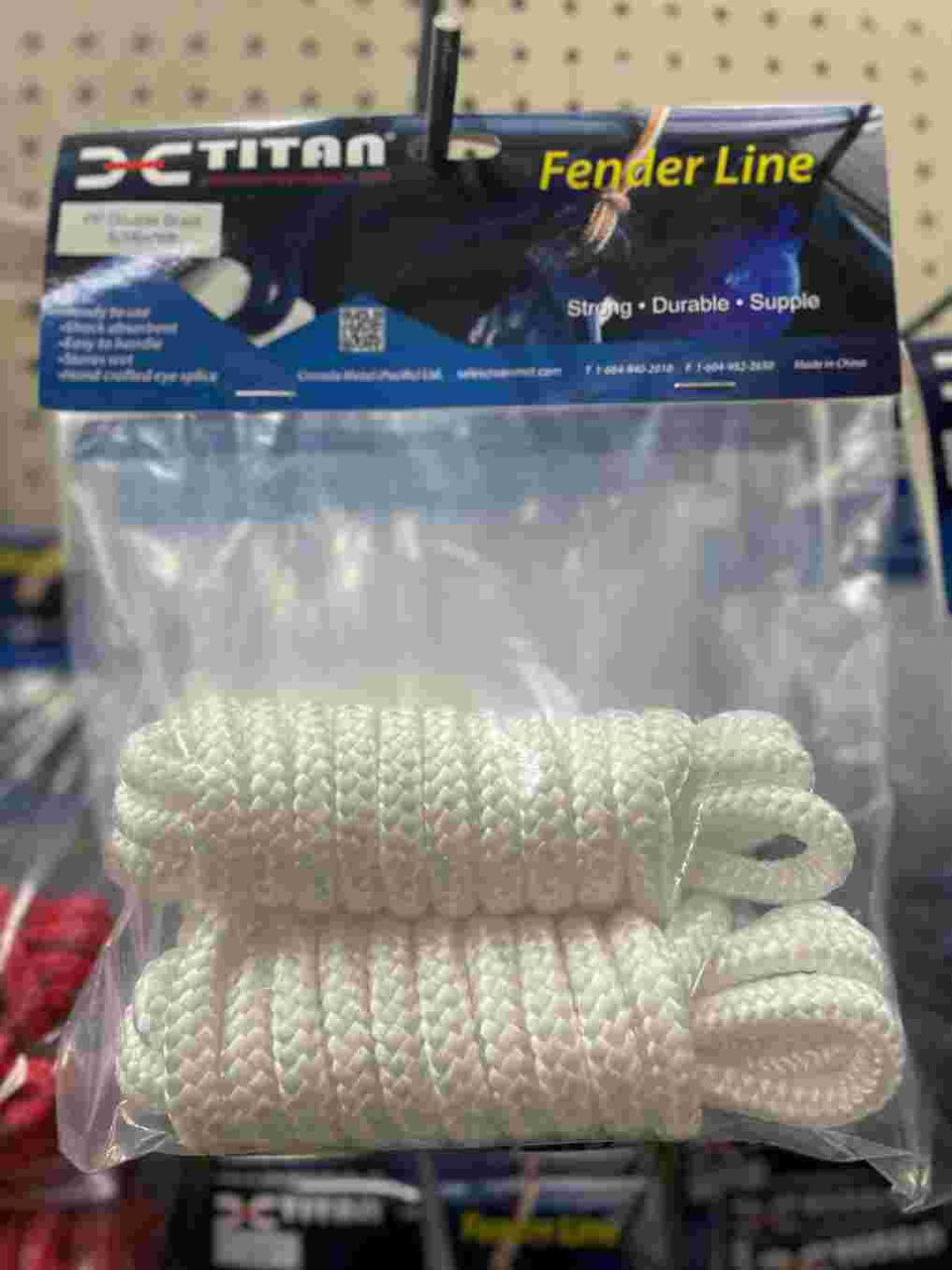 Titan Fender Line 3/8" X 6' Red 2pkg