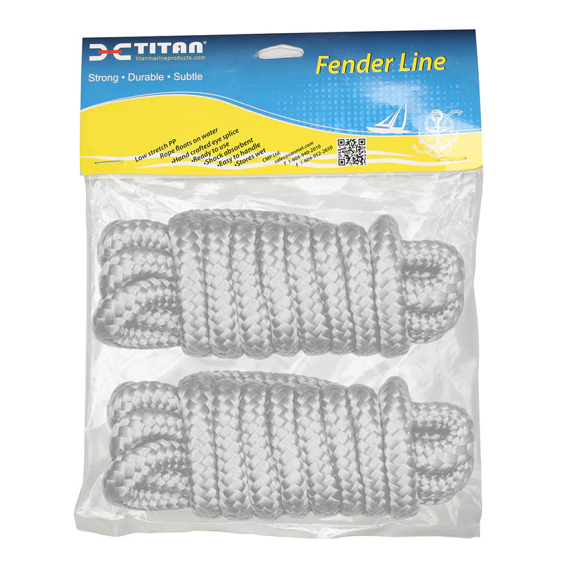 Titan Fender Line 3/8" X 6' Red 2pkg