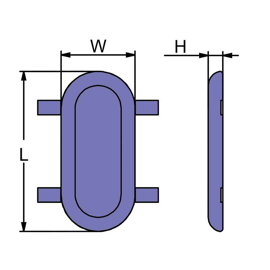 Martyr CMZ26AZ Zinc Anode Aluminum Strap