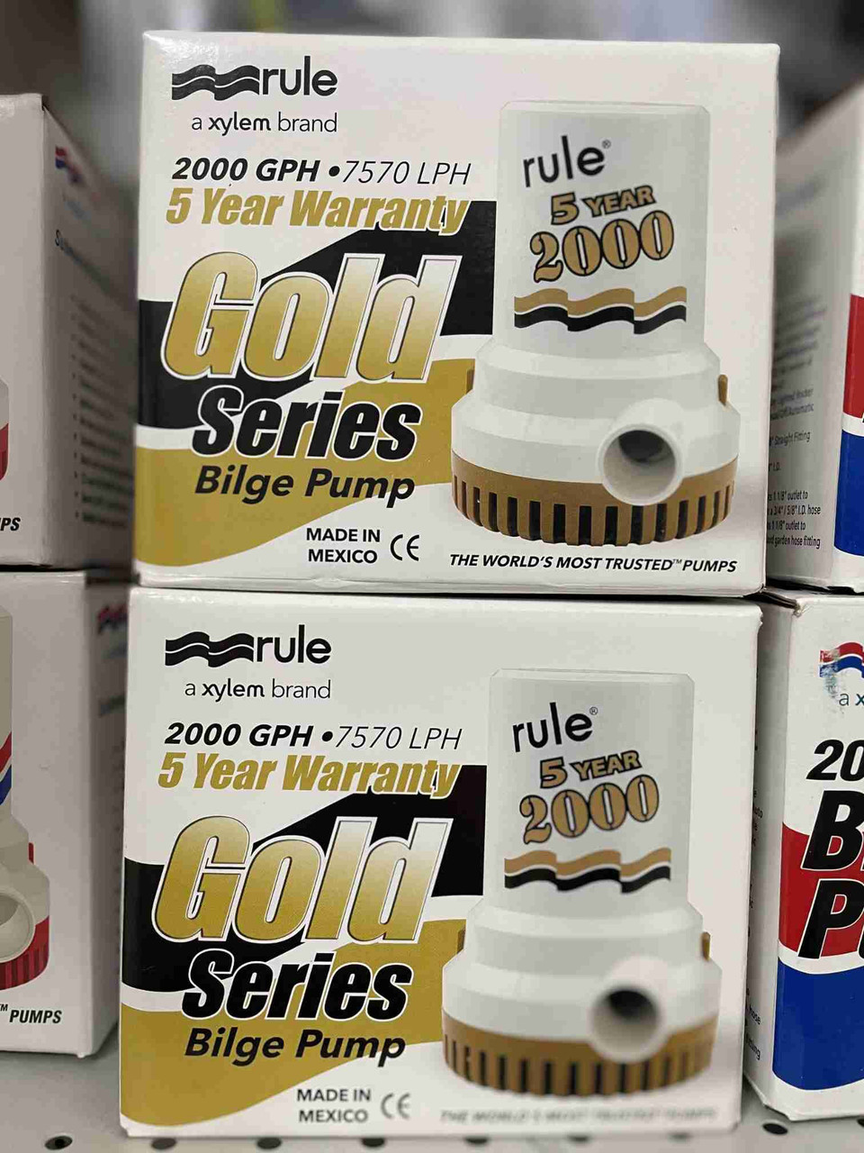 Rule 1500 GPH 12 Bilge Pump each