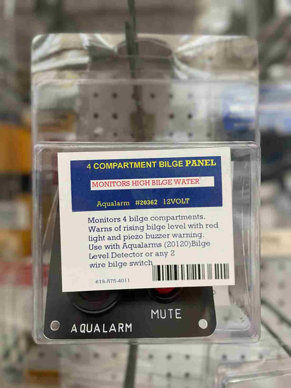 Bilge Warning Panel 4 Compartments