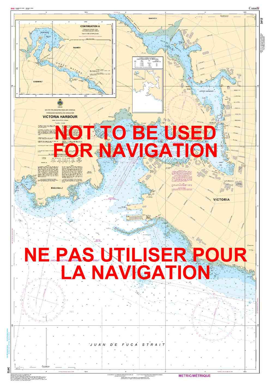 Chart 3412 - Vic Harbor To Portage Inlet