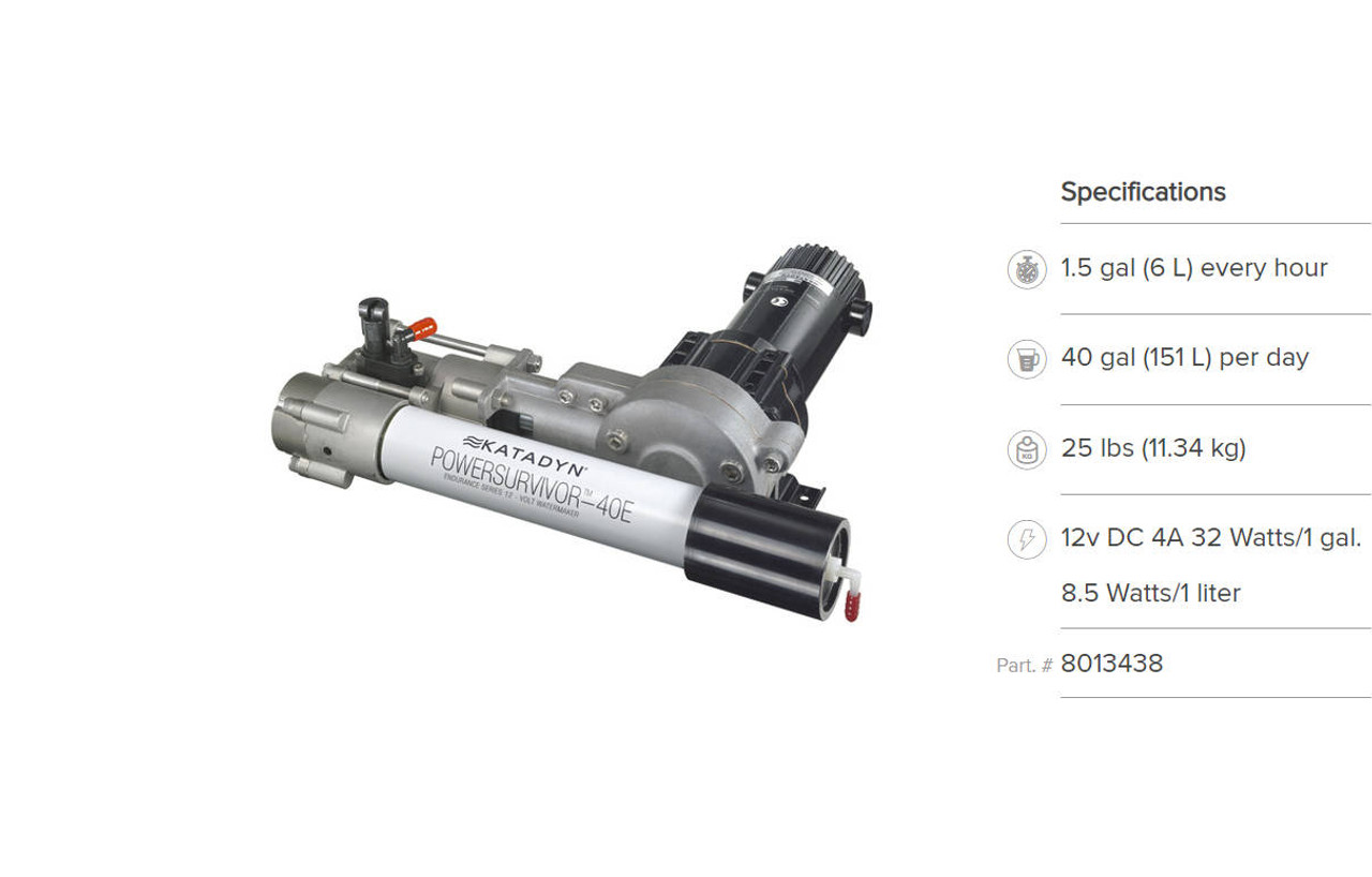Power Survivor 40e 12VDC Watermaker - Trotac Marine