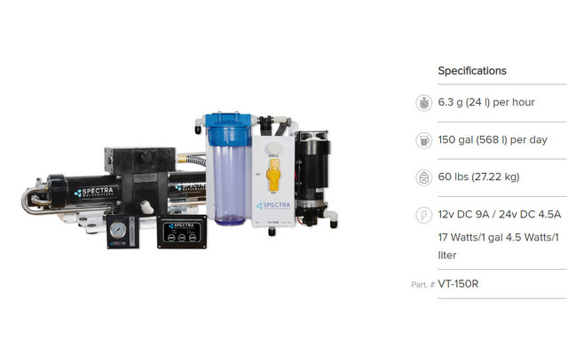 Ventura 150 Connect 12VDC Watermaker - Trotac Marine