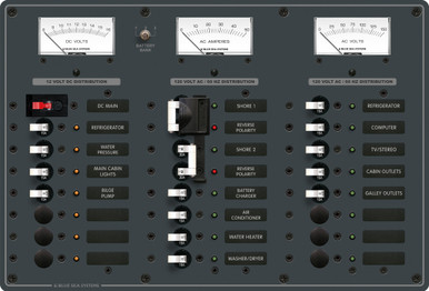 Blue Sea 8085 AC 2 Source Selectors + 12 Positions/DC Main + 7 ...
