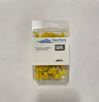 Ferrules 10AWG X 10mm Â- 100 Pack - Trotac Marine