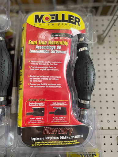 Moeller Merc Fuel Line 3/8" Alum. Assembly