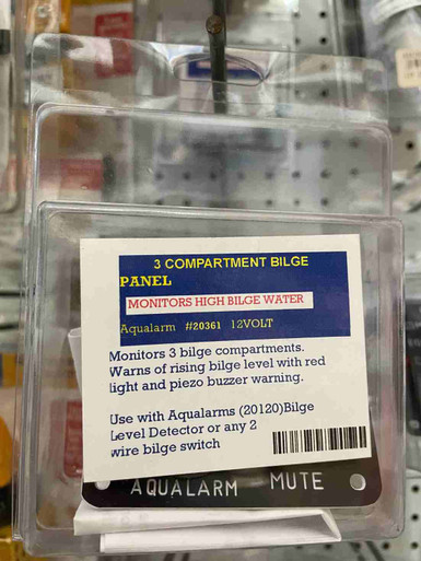 Bilge Warning Panel 3 Compartments
